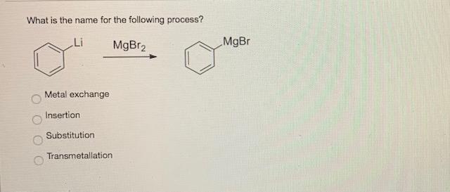 Solved What is the name for the following process? MgBr2 | Chegg.com