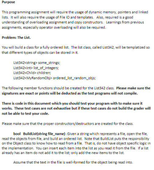 Solved PurposeThis programming assignment will require the | Chegg.com