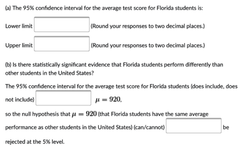 Solved Grades on a standardized test are known to have a | Chegg.com