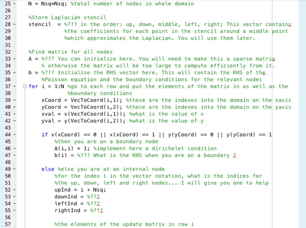 So this is a Matlab question. You are given pretty | Chegg.com