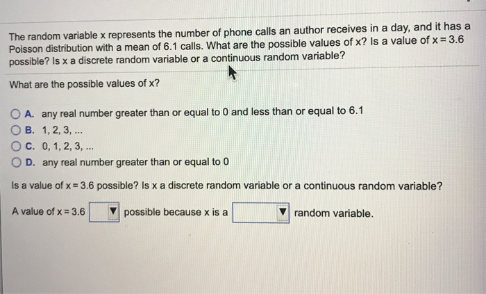 Solved The random variable x represents the number of phone | Chegg.com