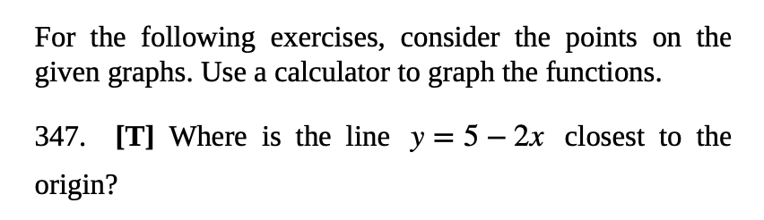 Solved For the following exercises, consider the points on | Chegg.com