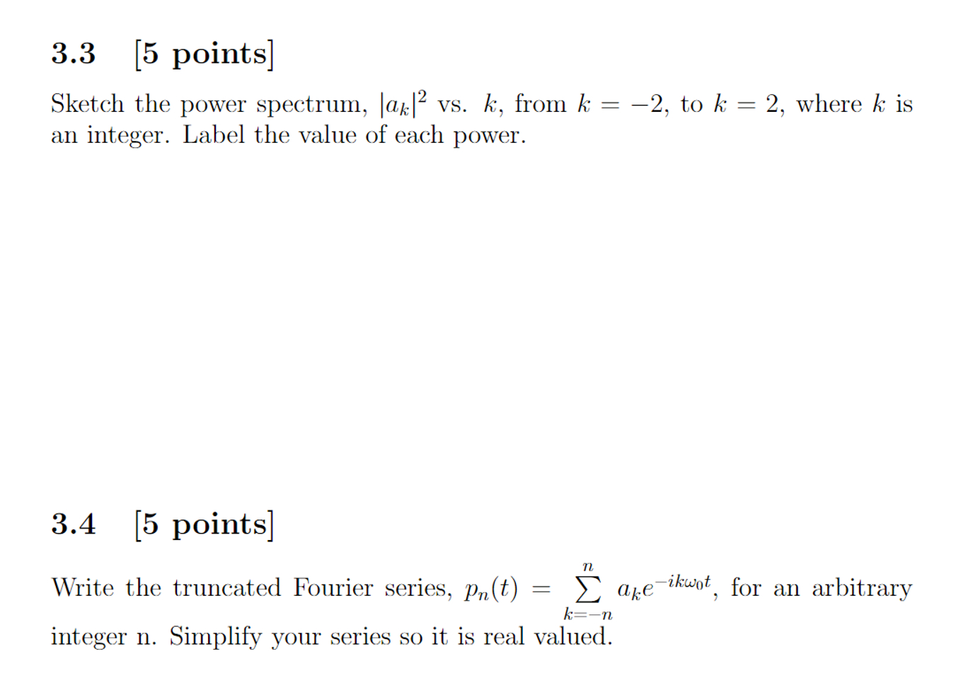 Solved points] 3.5 [5 ﻿points]What does the series pn(t) | Chegg.com