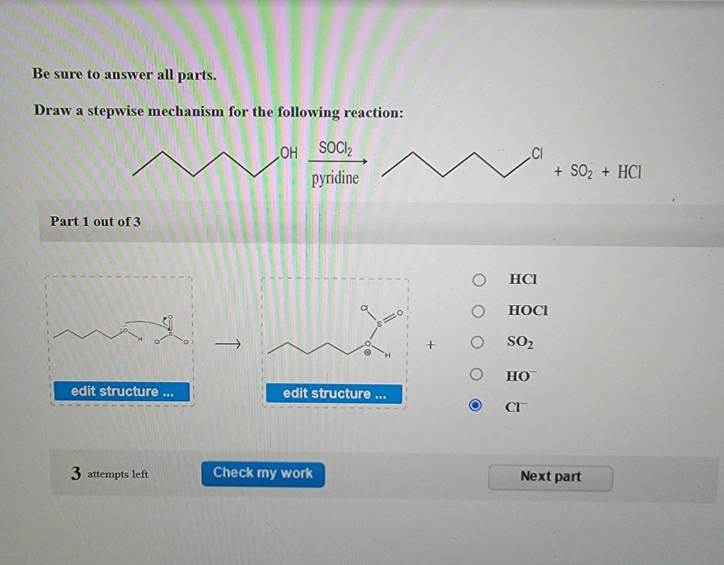 Solved Be sure to answer all parts. Draw a stepwise | Chegg.com