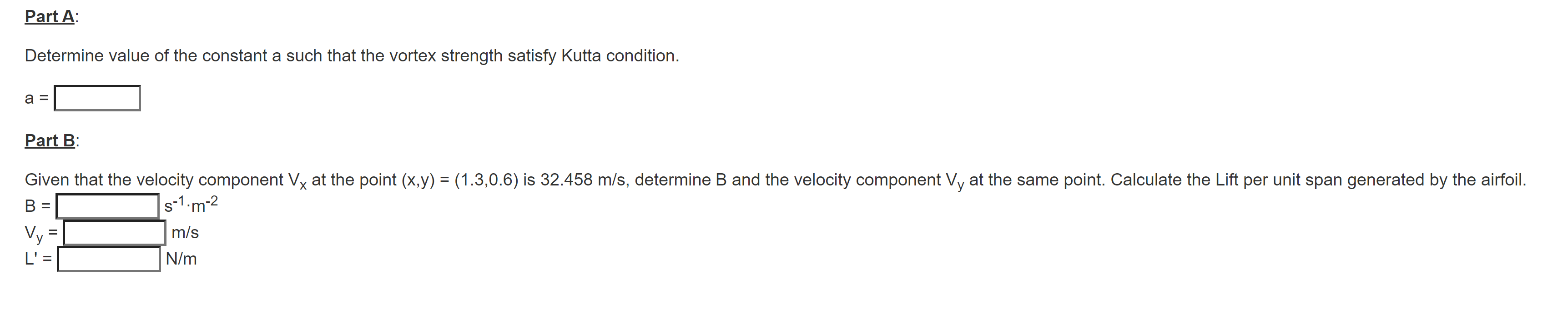 vortex sheet (applied A symmetric airfoil is at an | Chegg.com