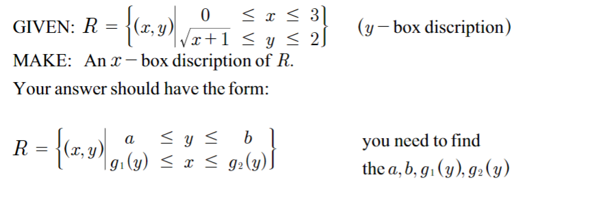 Solved (y− box discription ) MAKE: An x - box discription of | Chegg.com