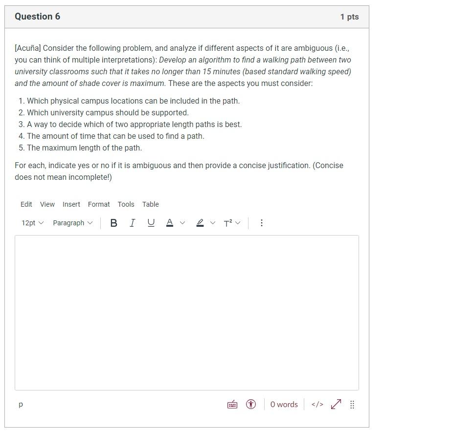 Solved [Acuña] Consider the following problem, and analyze | Chegg.com