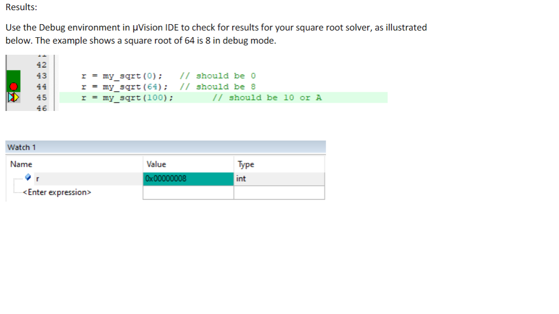 Solved Create a square root solver using ARM instructions in | Chegg.com
