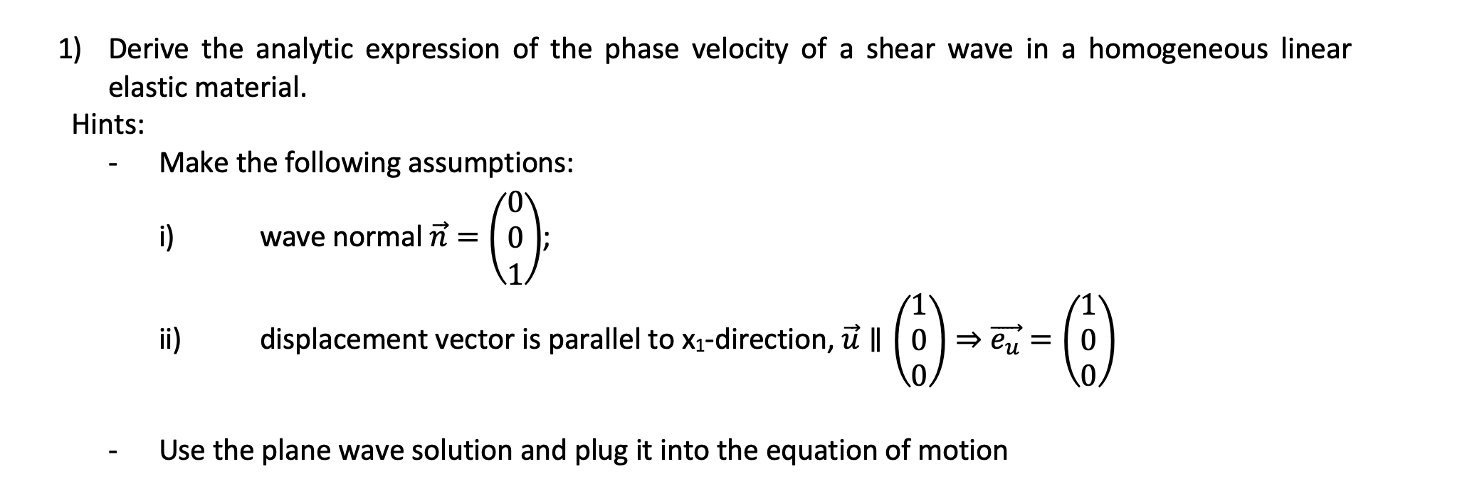 Solved 1) Derive the analytic expression of the phase | Chegg.com