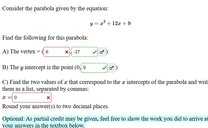 Solved Consider the parabola given by the | Chegg.com