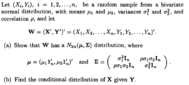 Solved Let (Xi,Yi),i=1,2,…,n, be a random sample from a | Chegg.com