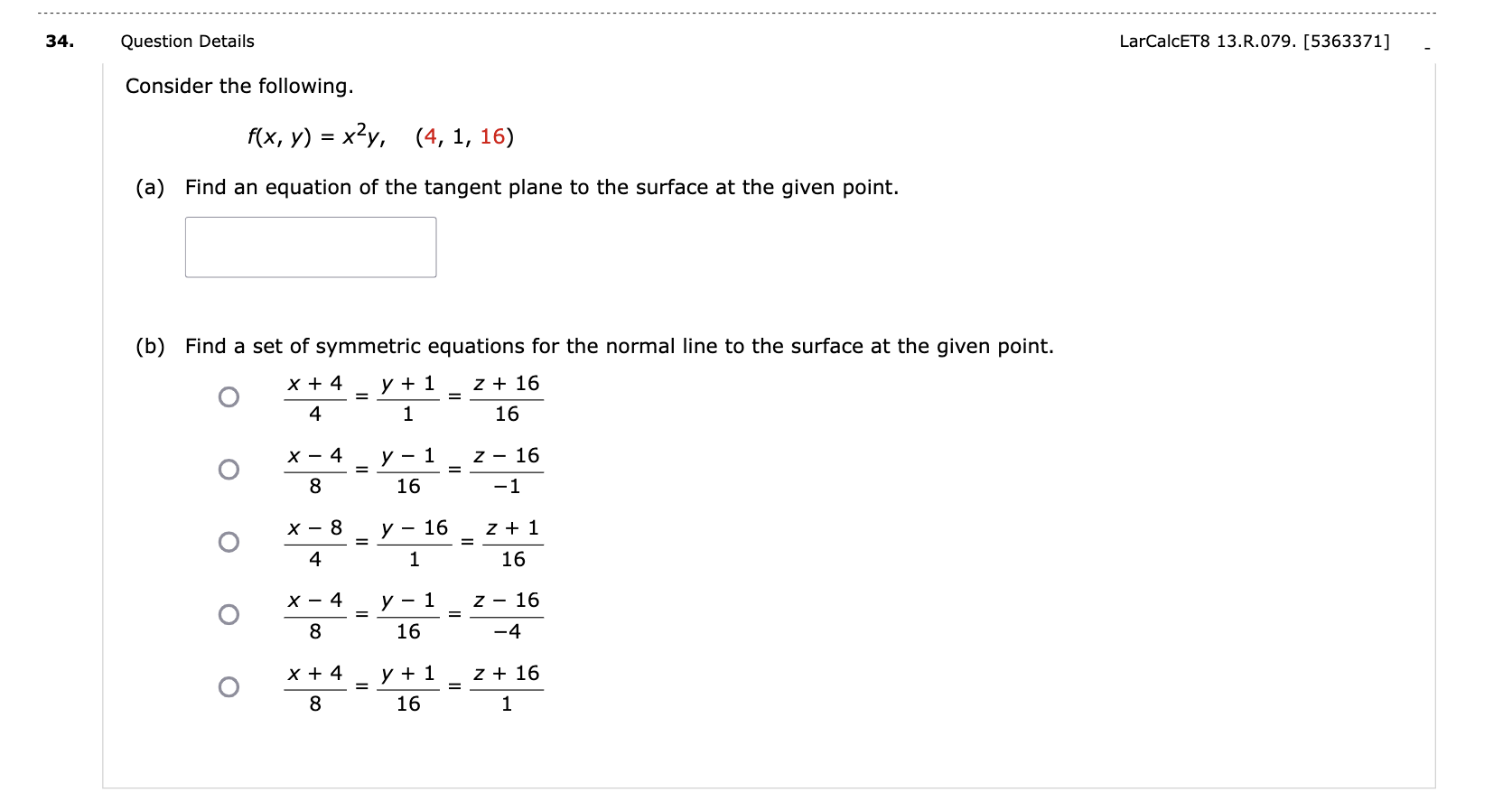 Solved Consider The Following F X Y X2y 4 1 16 A Find
