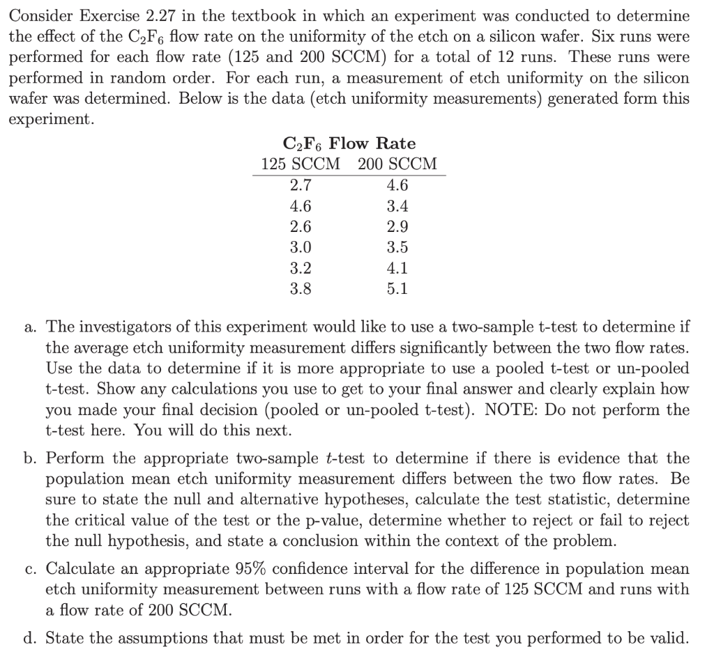 Solved Consider Exercise 2.27 in the textbook in which an | Chegg.com
