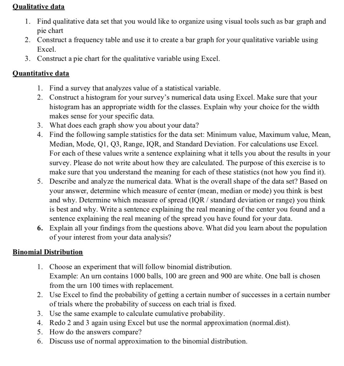 Solved Qualitative data 1. Find qualitative data set that | Chegg.com