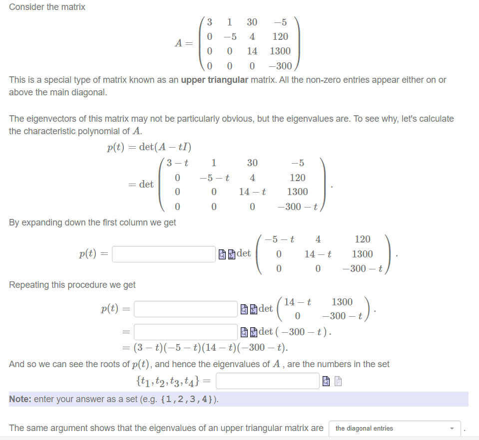 Solved Consider the matrix | Chegg.com
