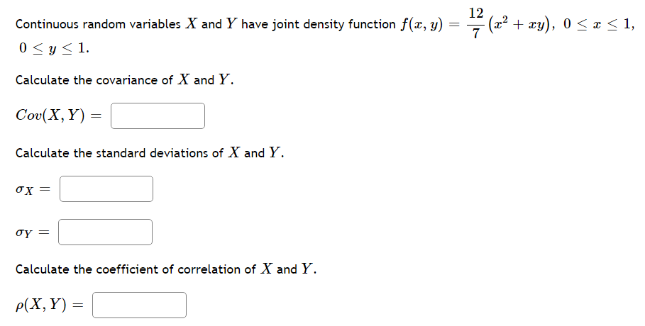 Solved Continuous random variables X and Y have joint | Chegg.com