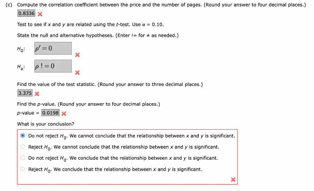 Solved (b) Compute the coefficient of determination. (Round | Chegg.com