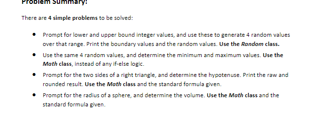 Solved 1 4 Random Numbers A Using Scanner Prompt For 2