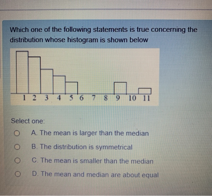 Solved Which one of the following statements is true | Chegg.com