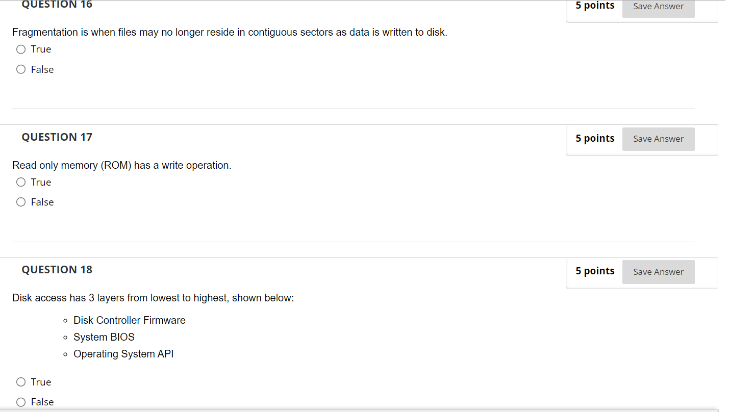 Solved Fragmentation is when files may no longer reside in | Chegg.com
