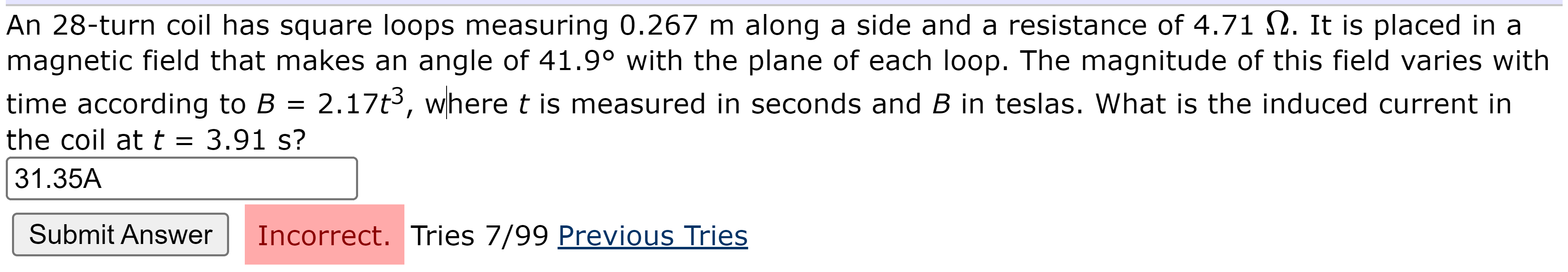 Solved THE ANSWER GIVEN ABOVE IS NOT CORRECT PLEASE GIVE THE | Chegg.com