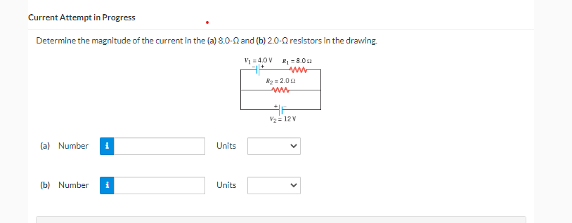 Solved Determine the magnitude of the current in the (a) | Chegg.com