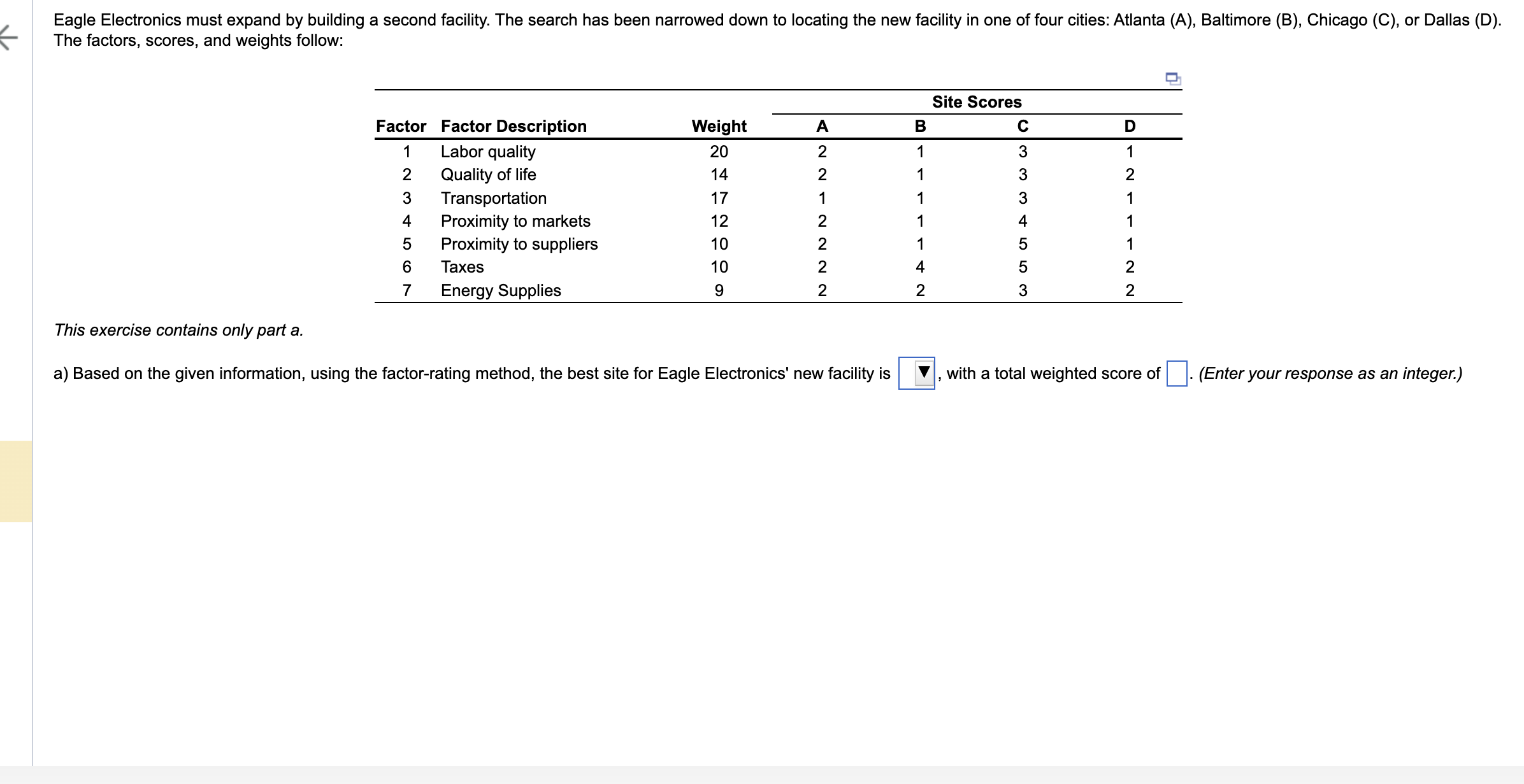 Solved This exercise contains only part a. a) Based on the | Chegg.com