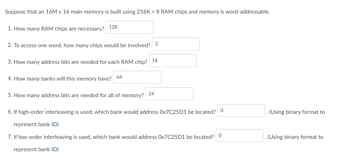 Solved Suppose that an 16M x 16 main memory is built using | Chegg.com