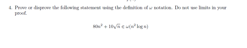 Solved 4. Prove or disprove the following statement using | Chegg.com