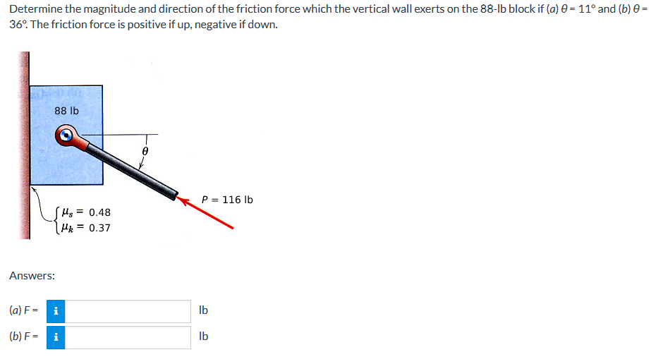 Solved Determine the magnitude and direction of the friction | Chegg.com