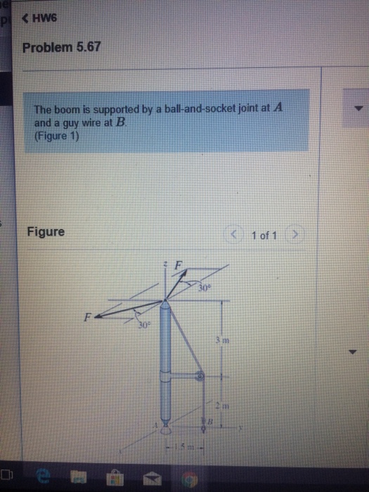 Solved Problem 5.67 The boom is supported by a | Chegg.com