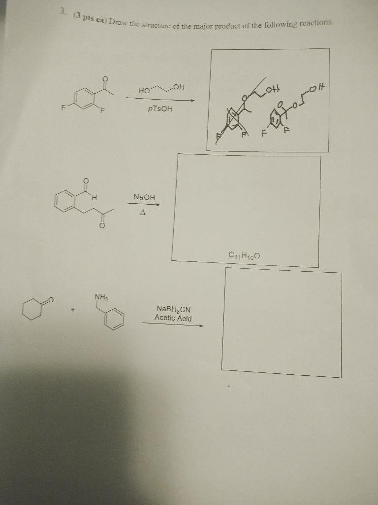 Solved 3. (3 pts ea) Draw the structure of the major product | Chegg.com Solved 3. (3 pts ea) Draw the structure of the major product | Chegg.com