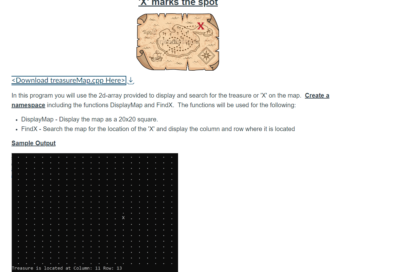 Solved In this program you will use the 2d-array provided to | Chegg.com