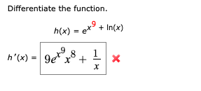 Solved Differentiate the function. | Chegg.com