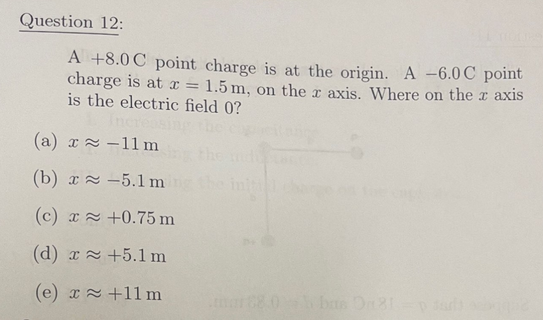 Solved A+8.0C point charge is at the origin. A −6.0C point | Chegg.com