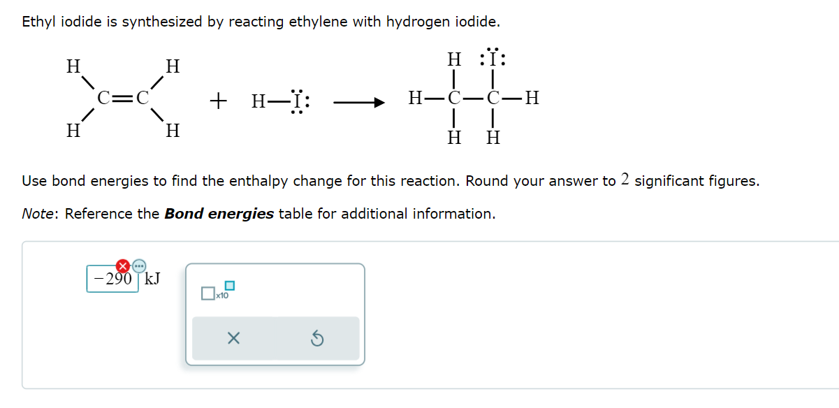 Solved Ethyl iodide is synthesized by reacting ethylene with | Chegg.com