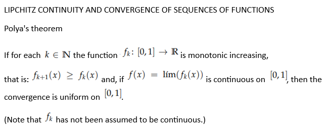 Solved LIPCHITZ CONTINUITY AND CONVERGENCE OF SEQUENCES OF | Chegg.com