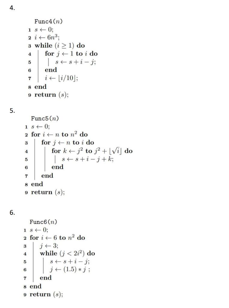 Solved 4. 5. 6. | Chegg.com