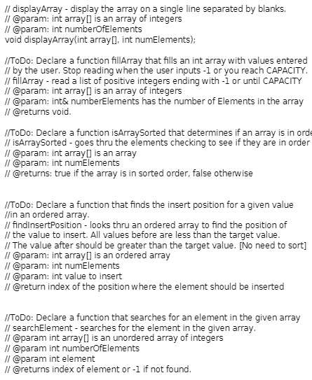 Solved IntArrayPlay - working with a partially filled array | Chegg.com