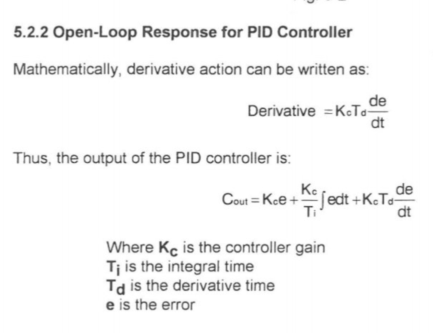 Solved 5.2.2 Open-Loop Response for PID Controller | Chegg.com