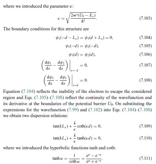 Solved 7.5.2 Double-quantum-dot structures: exact solution | Chegg.com