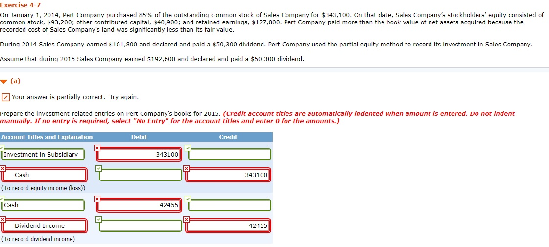 Solved B) Prepare the workpaper eliminating entries for a | Chegg.com