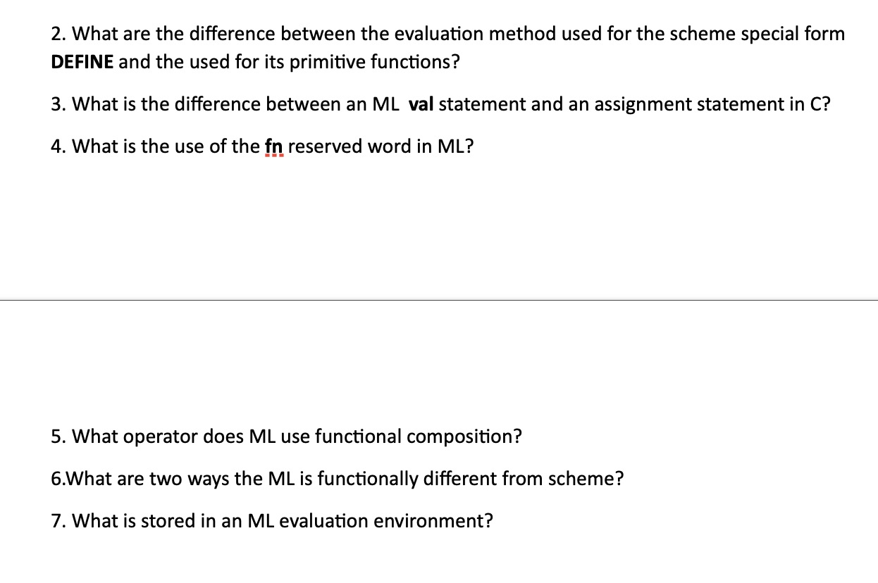 Solved 2. What are the difference between the evaluation | Chegg.com