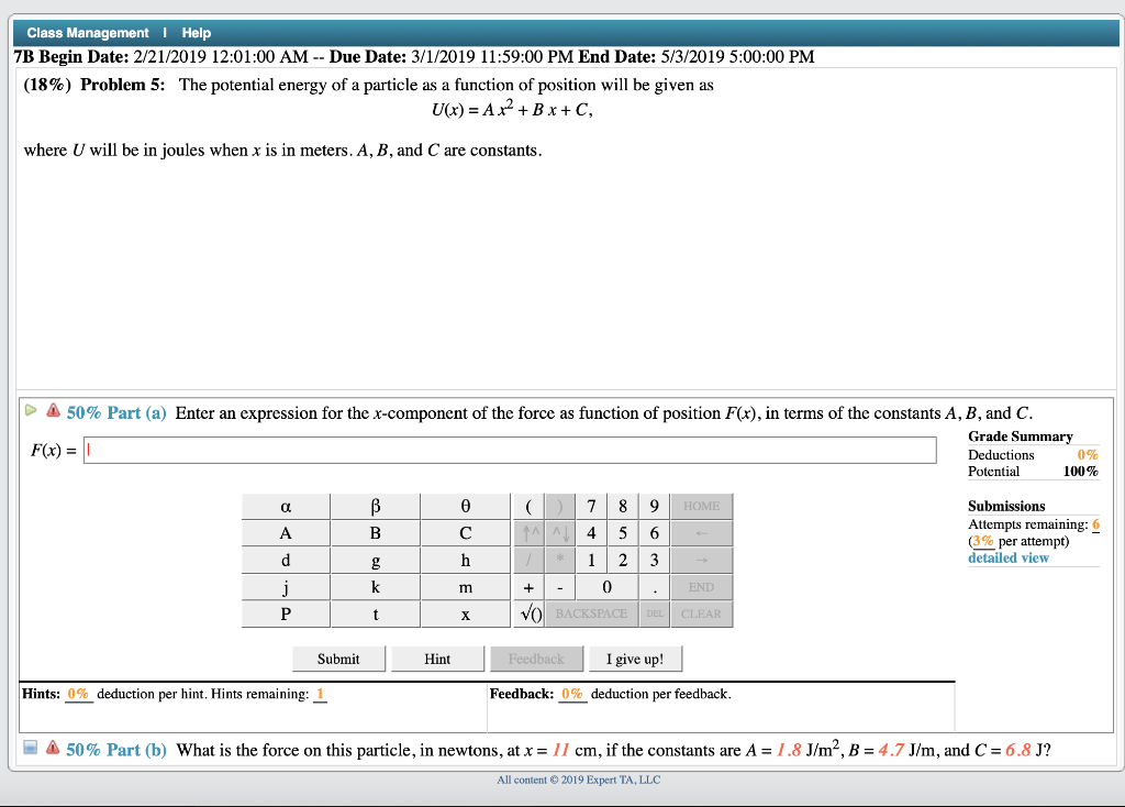Solved Class Management Help 7B Begin Date: 2/21/2019 | Chegg.com