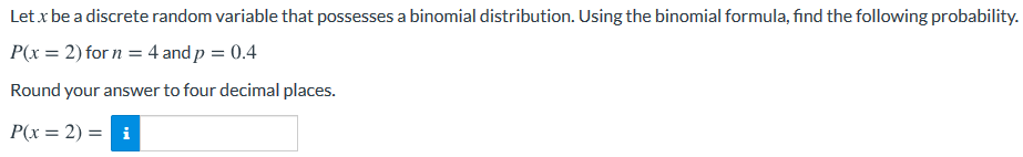 Solved Let x be a discrete random variable that possesses a | Chegg.com