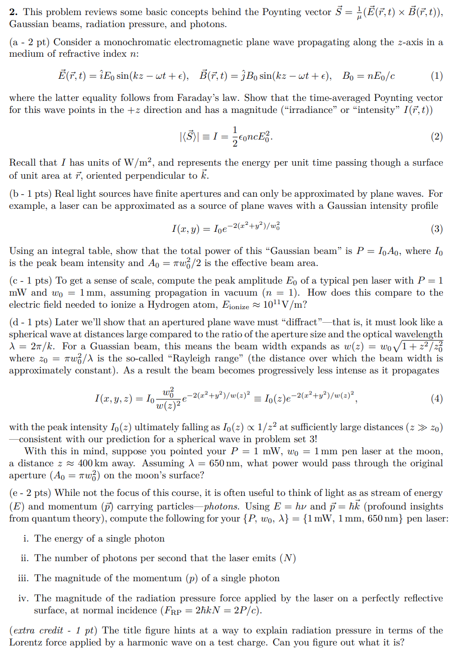 Solved 2. This problem reviews some basic concepts behind | Chegg.com