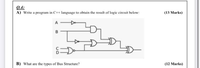 Solved 0.4: A) Write a program in C++ language to obtain the | Chegg.com