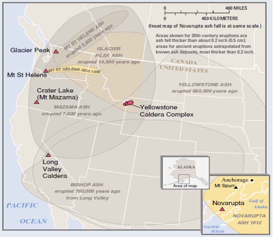 Solved Regional Volcanic Ash Hazard History Volcanic ash | Chegg.com