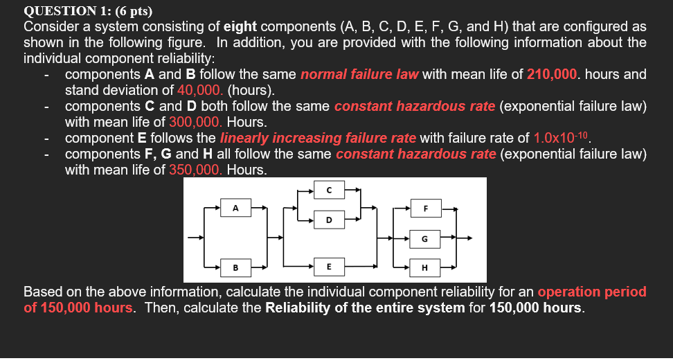 Solved QUESTION 1: (6 pts) Consider a system consisting of | Chegg.com