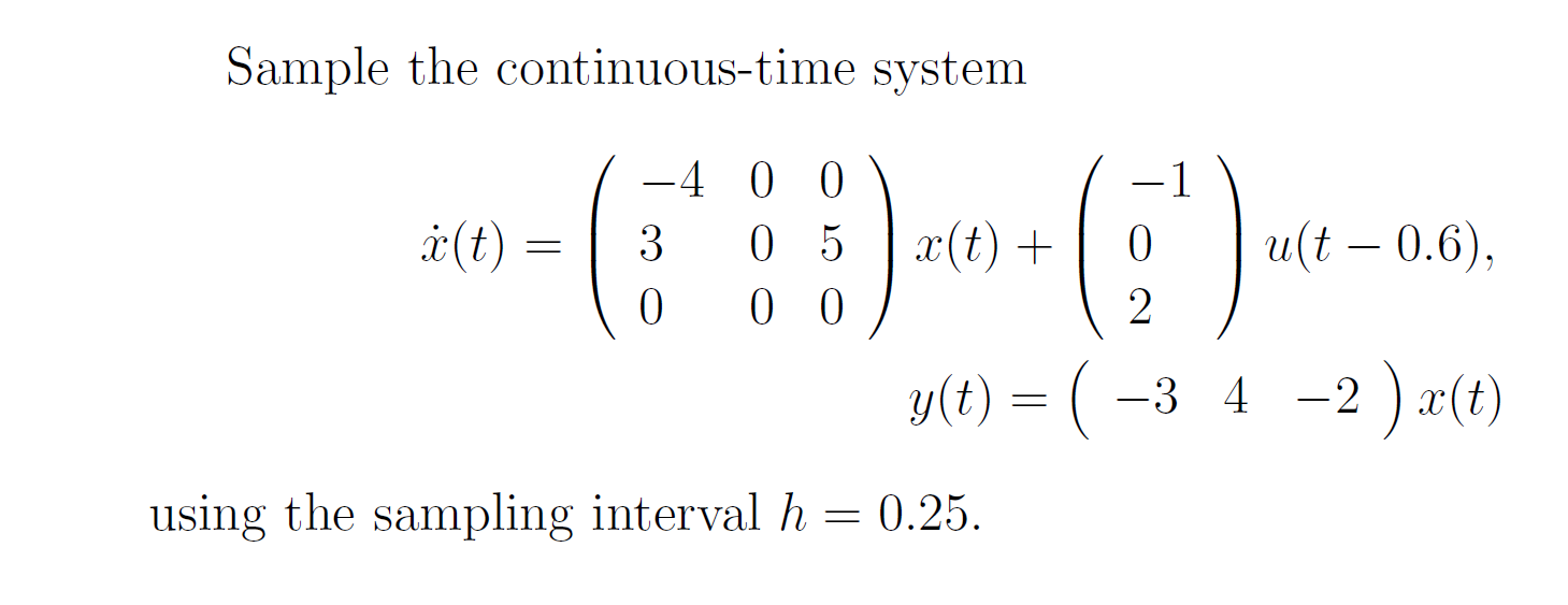Solved Sample the continuous-time | Chegg.com